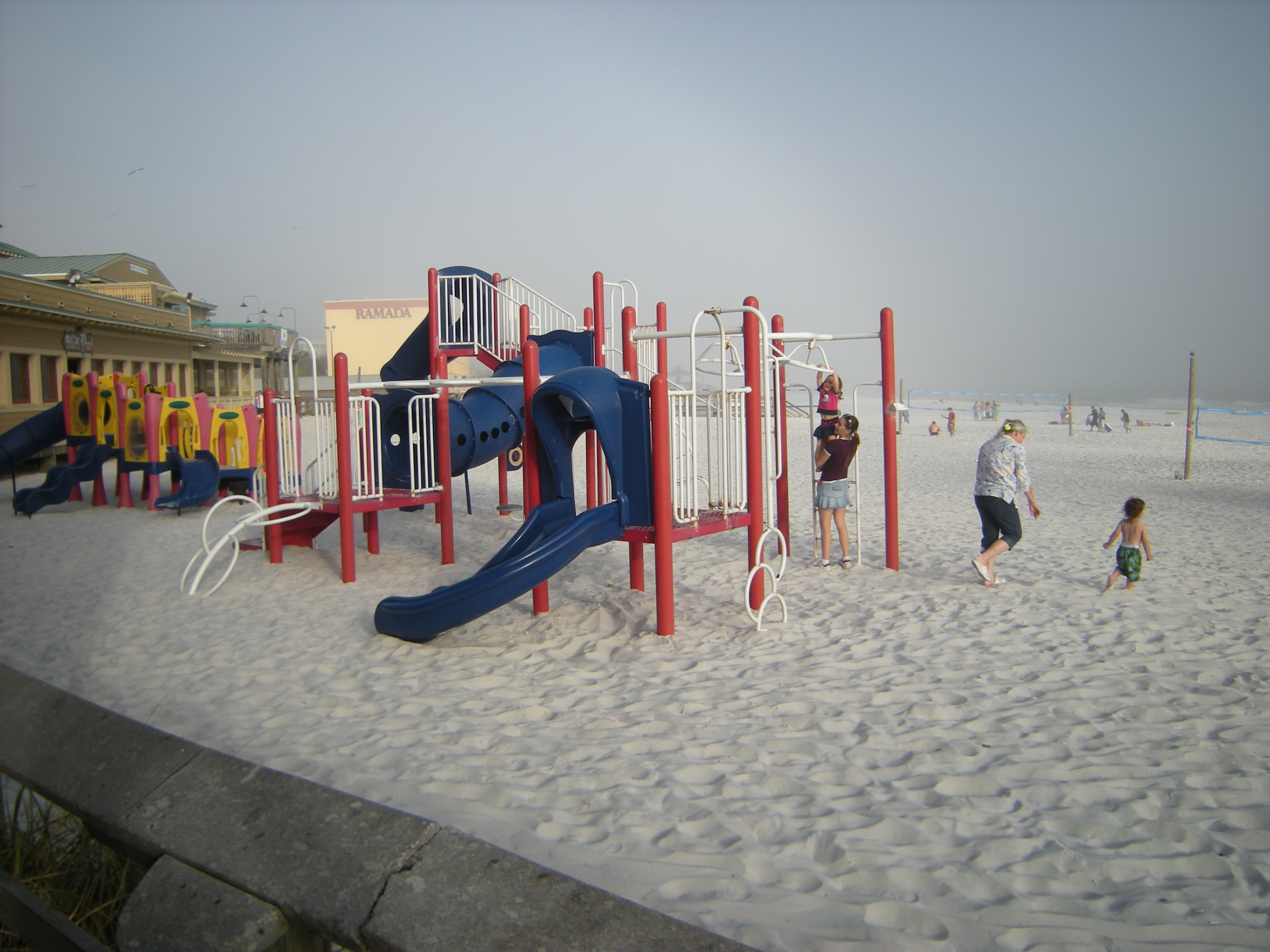26 Kids playground at the beach